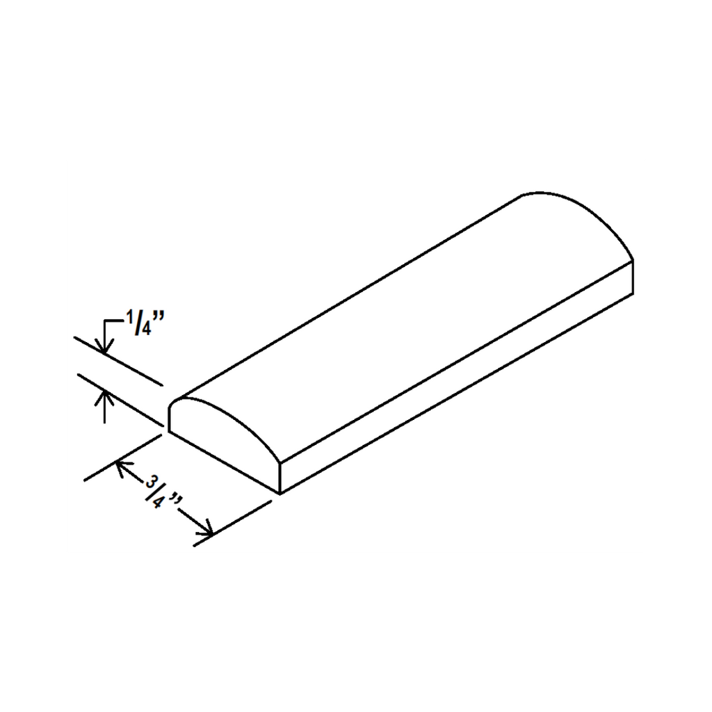 3/4"W × 96"L Batten Molding RTA BAM Smokey Ash – homecabinets