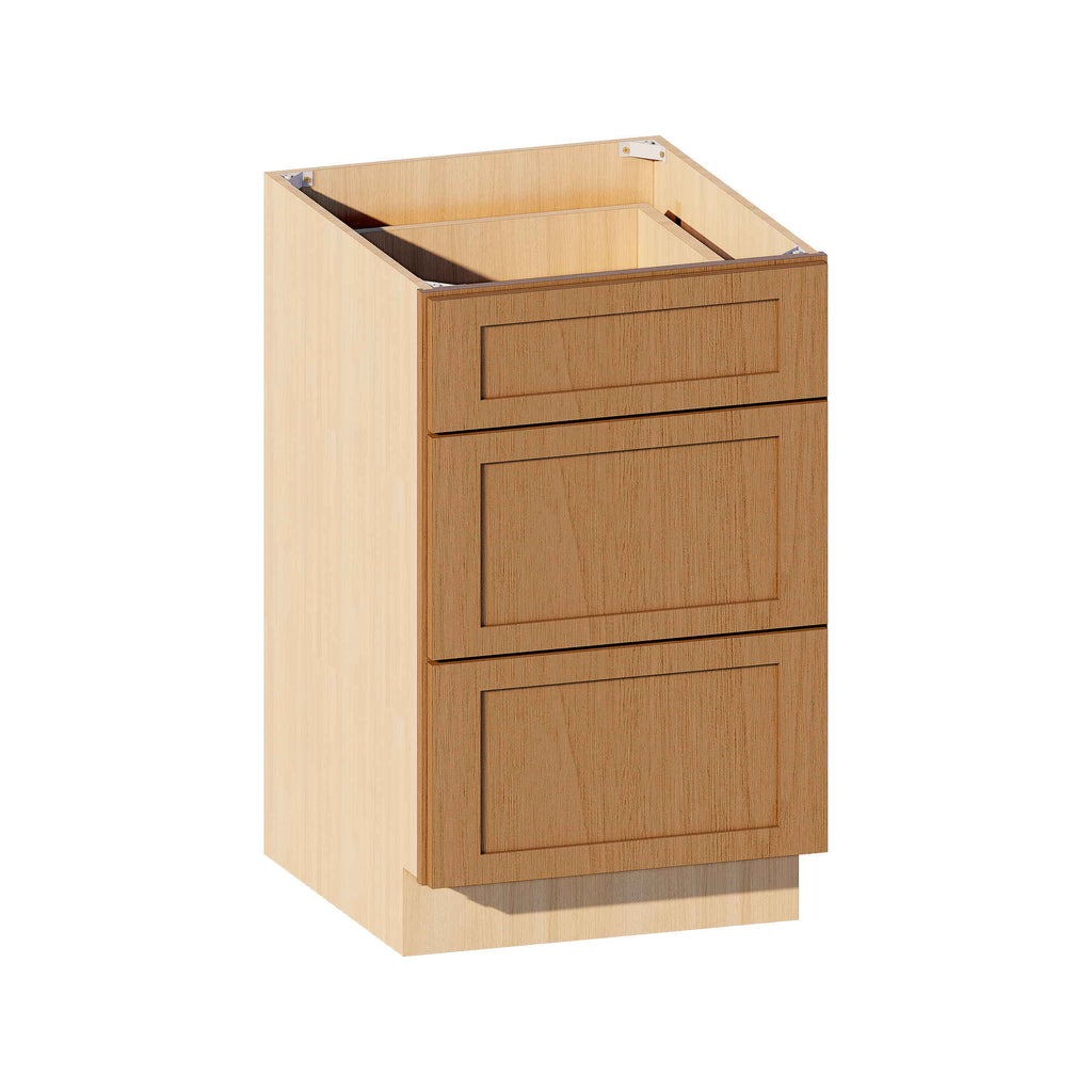 21"W Drawer Base Cabinet 3 Drawers RTA Kitchen Shaker 3DB21 Treasure ...