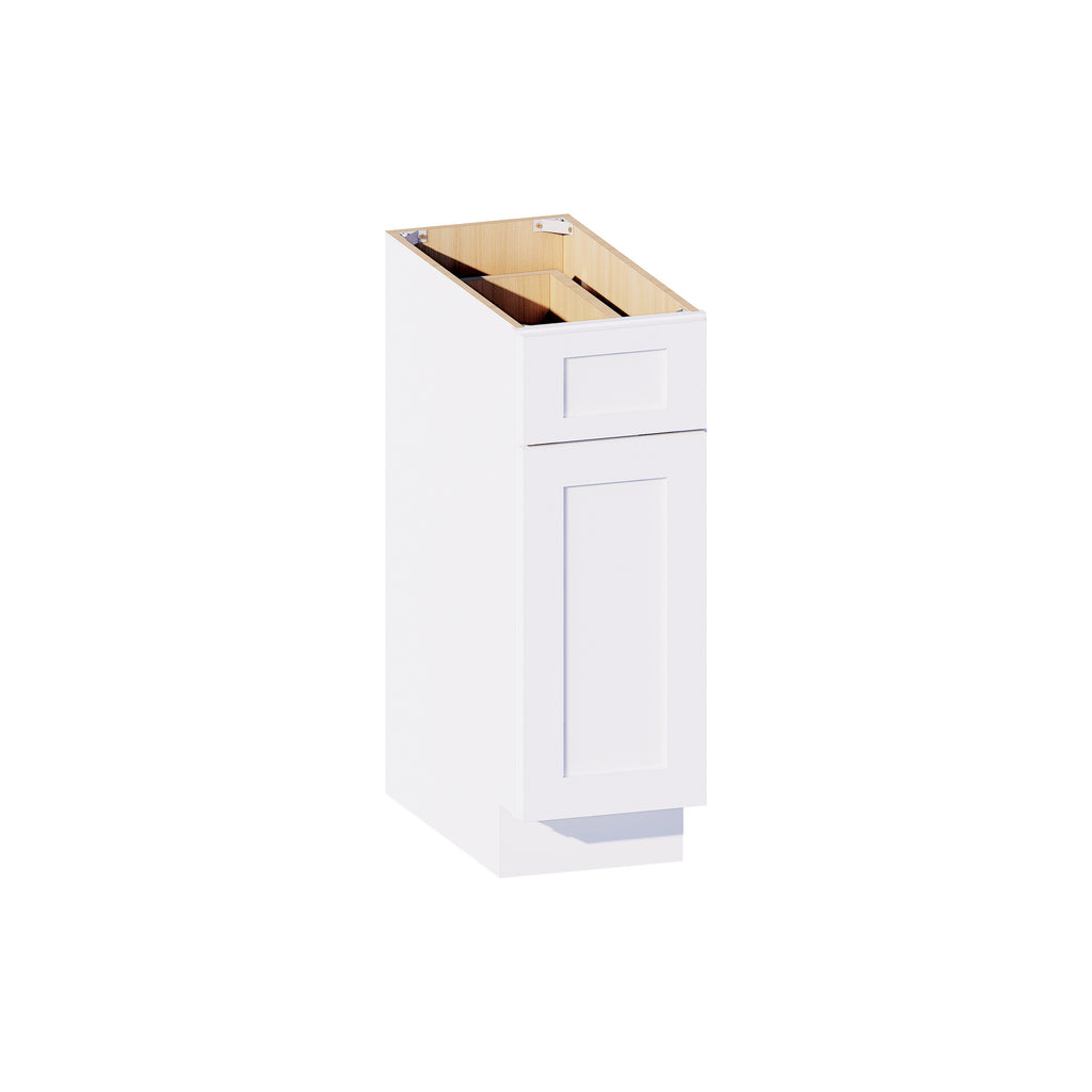 B12 RTA Classic White Shaker 1 Door 1 Drawer 1 Adjustable Shelf 12"W ...