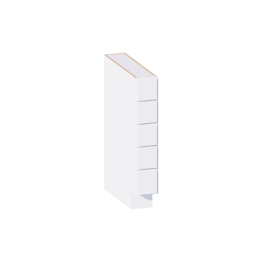 BSDC6 RTA Classic White Shaker 5 Drawers 6"W Kitchen Spice Pull-Out ...