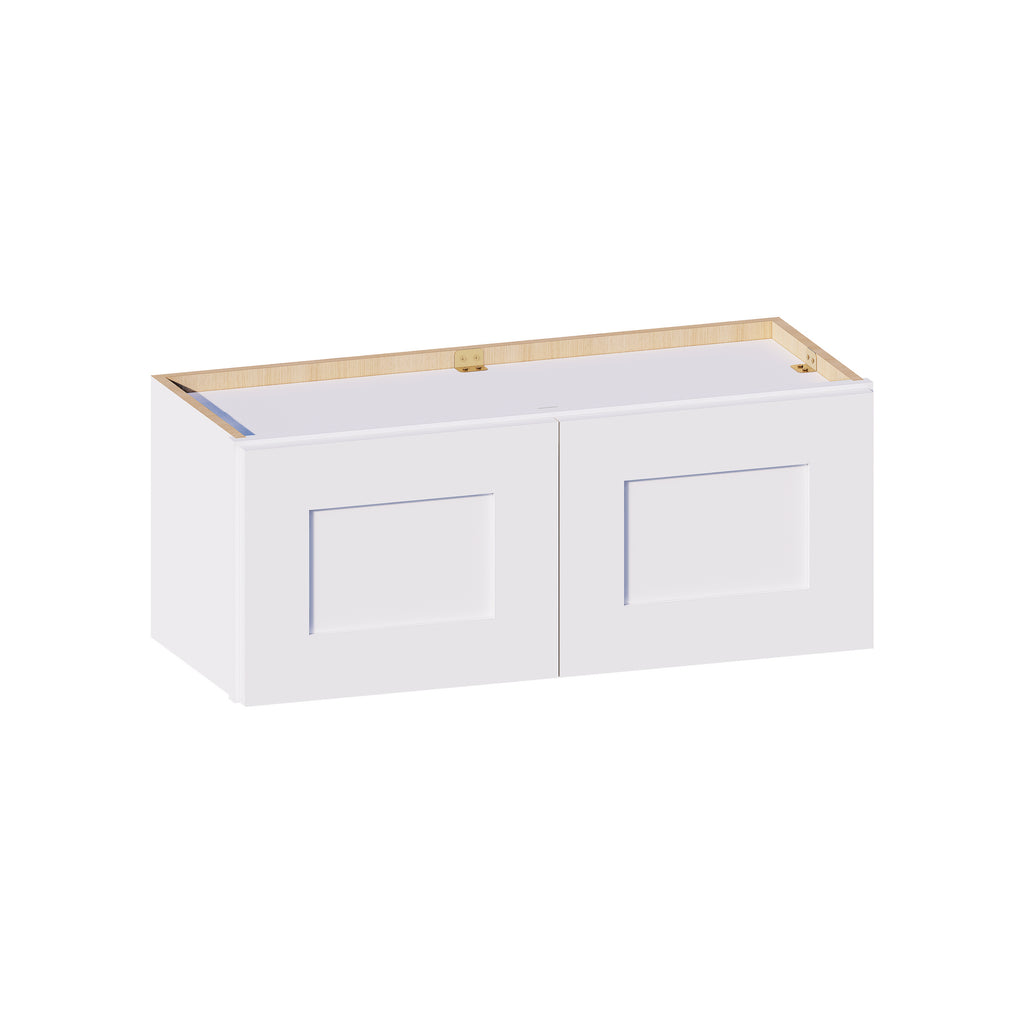 W3012 RTA Classic White Shaker 2 Doors 30"W × 12"H Kitchen Standard ...