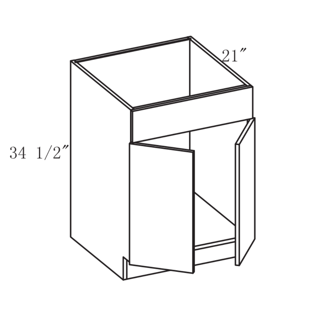 PRM-VSB36: Prime Mist White Frameless Shaker 36"W x 34-1/2"H x 21"D 2 ...