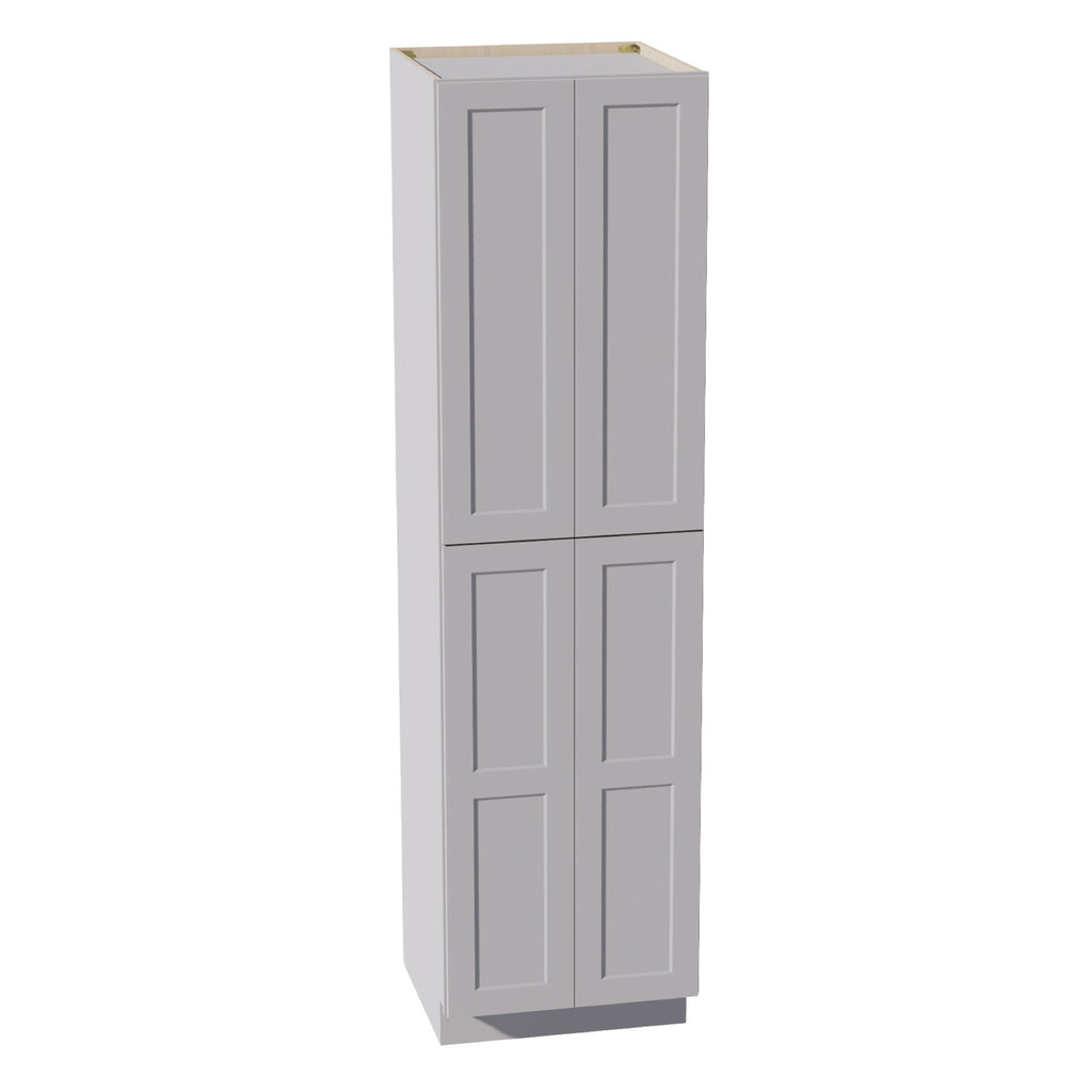 24"W Tall Pantry Cabinet 4 Doors 5 Shelves RTA Kitchen Shaker TP2490 ...
