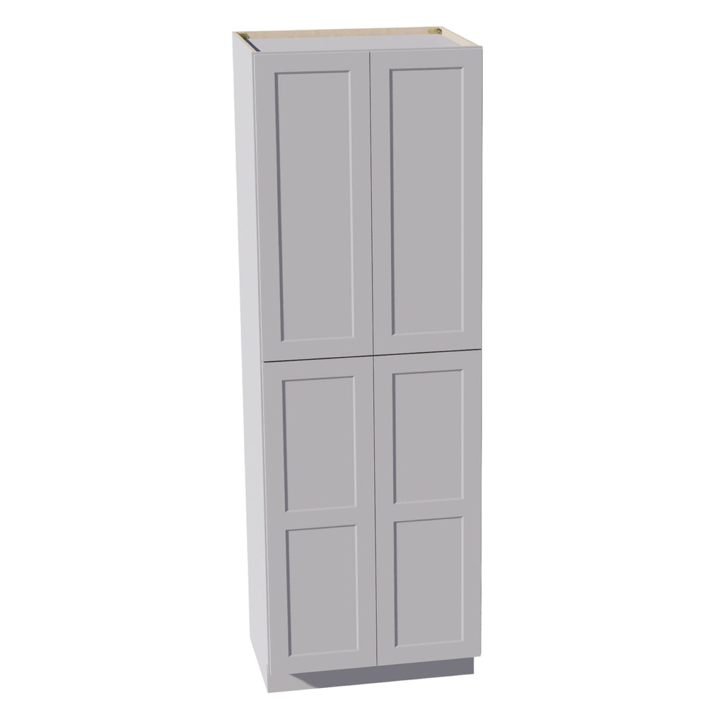 RTA 4 Doors 5 Shelves Tall Pantry Cabinet TP3090 Kitchen Ash Gray ...