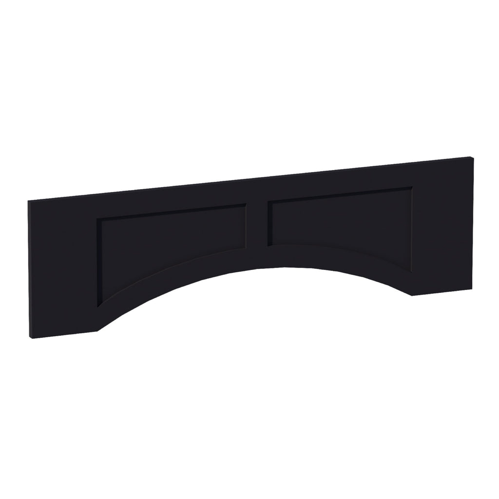 HE-VARP42: Ebony Black Shaker 42"W x 12"H x 3/4"D Arched Valance with ...
