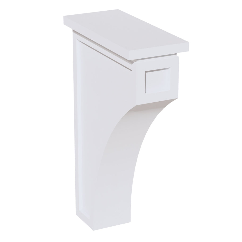 3-1/2"W × 12-1/4"L Corbel RTA CMCB Frost White – homecabinets
