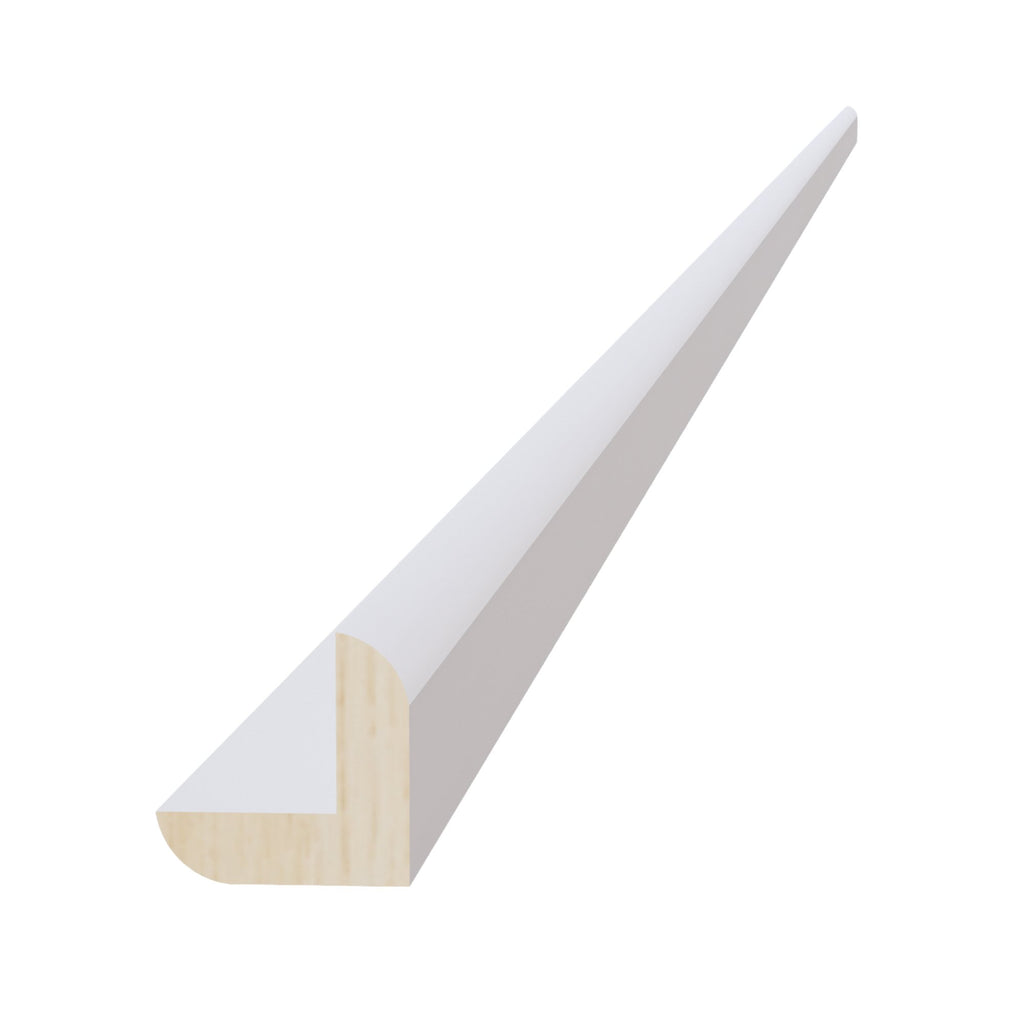 HF-OCM8: Frost White Shaker 96"W x 7/8"H x 7/8"D Outside Corner Moldin ...