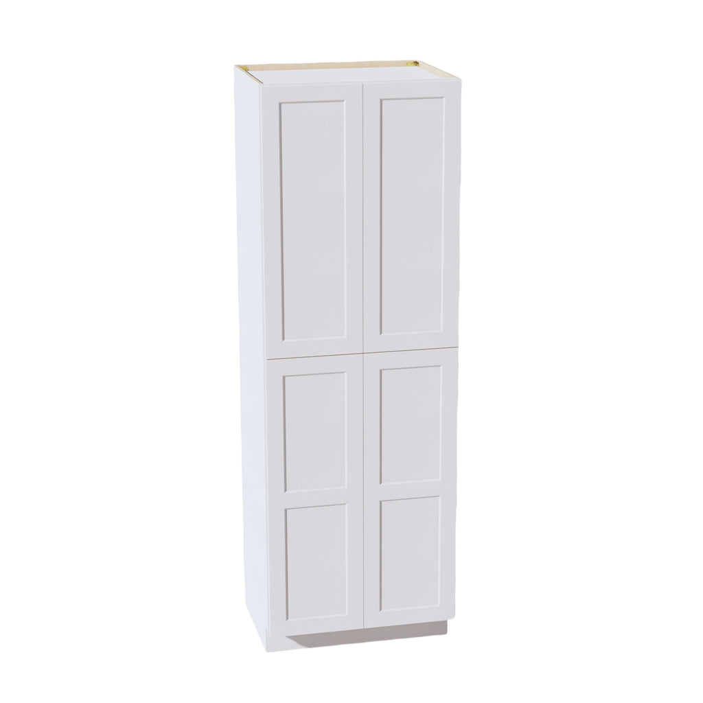 RTA 4 Doors 5 Shelves Tall Pantry Cabinet TP3090 Kitchen Frost White ...