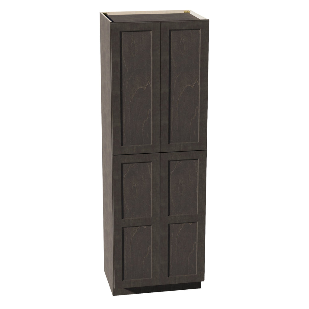 RTA 4 Doors 5 Shelves Tall Pantry Cabinet TP3090 Kitchen Dark Gray ...