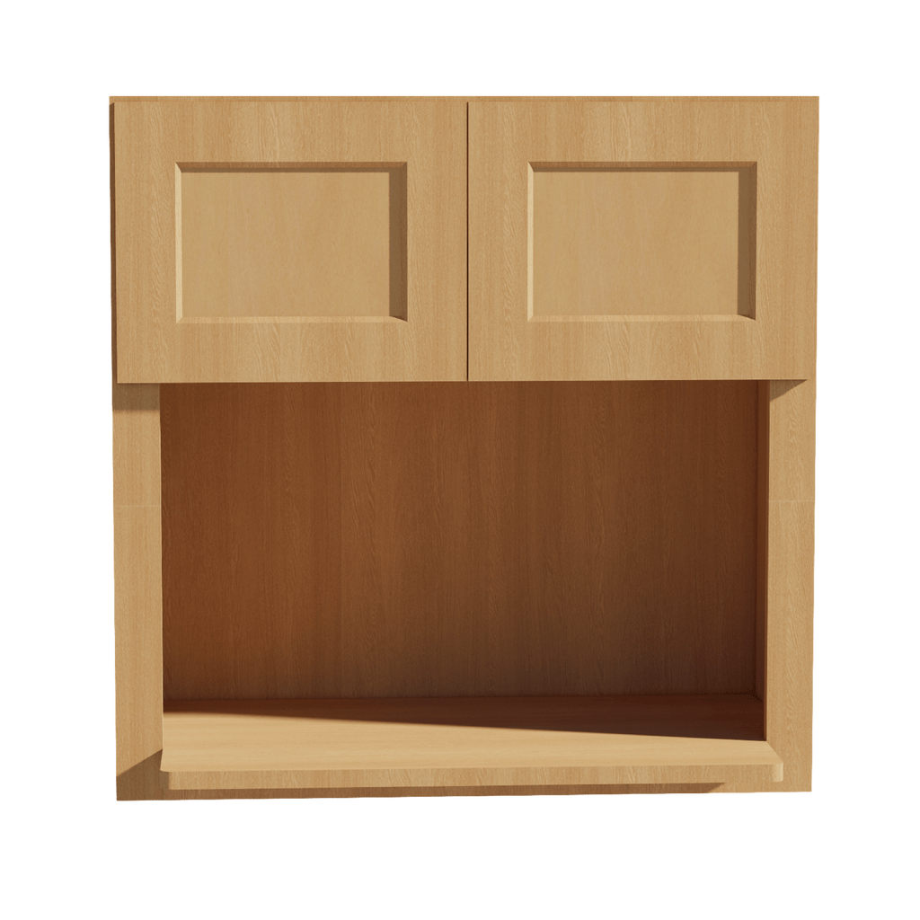 HT-WM3030: Timber Wood Shaker 30"W x 30"H 2 Doors Wall Built-in Microw ...