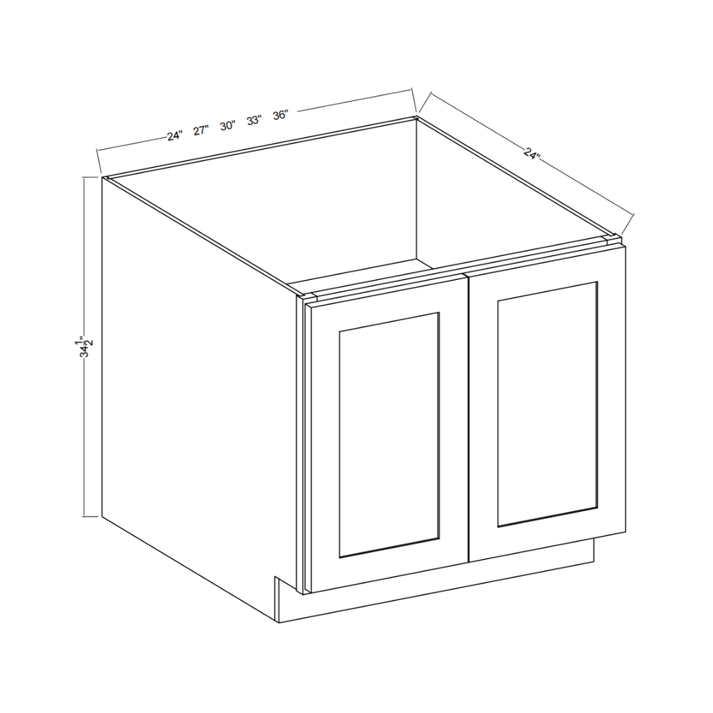 Treasure Chest - 27"W Full-Height Door Base Cabinet – homecabinets