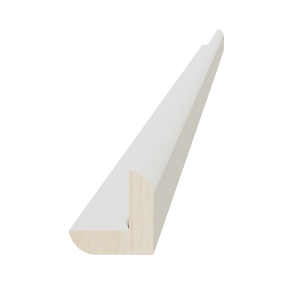 TW-OCM8: Creamy White Shaker 96"W x 7/8"H x 7/8"T Outside Corner Moldi ...