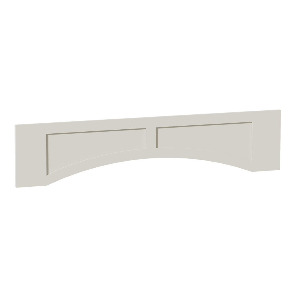 TW-VARP54: Creamy White Shaker 54"W x 12"H x 3/4"T Arched Valance with ...